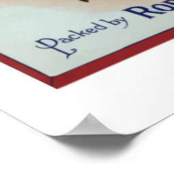 Delta Brand Oranges Fruit Labels Poster | Zazzle