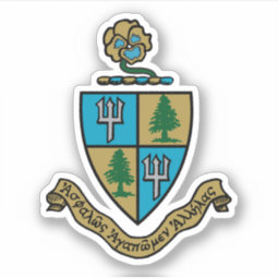 Delta Delta Delta Crest Color Sticker | Zazzle