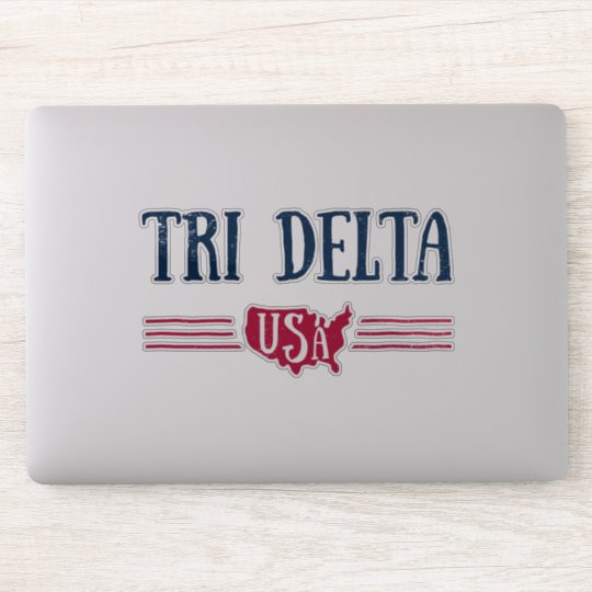 Delta Delta Delta | USA Sticker | Zazzle.com