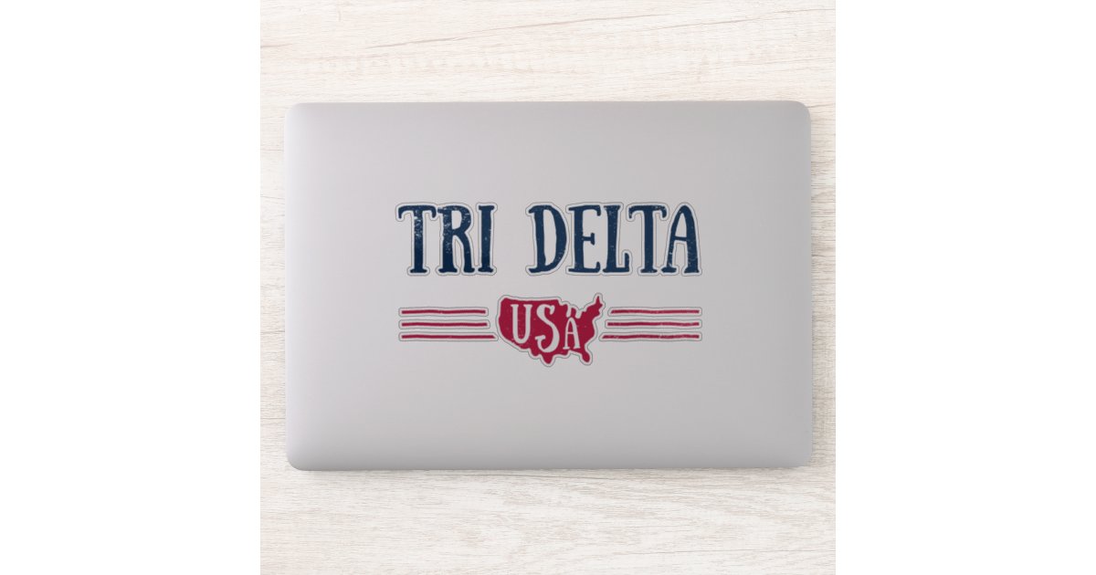 Delta Delta Delta | USA Sticker | Zazzle