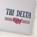 Delta Delta Delta | USA Sticker | Zazzle