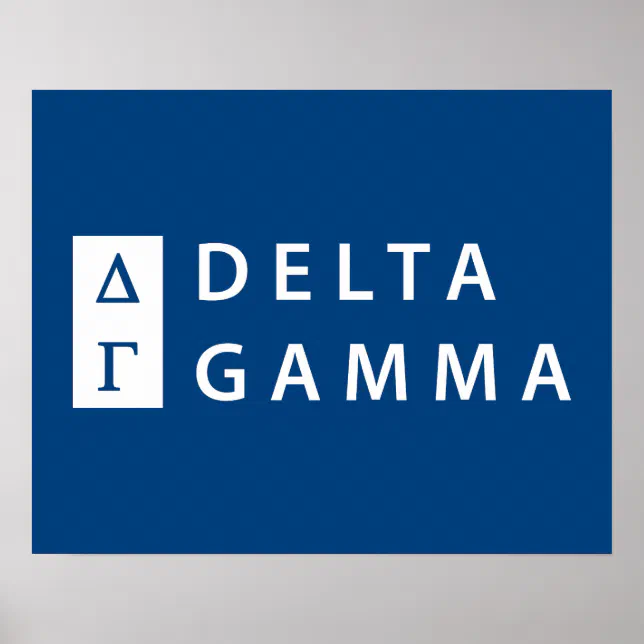 Delta Gamma | Stacked Logo Poster | Zazzle