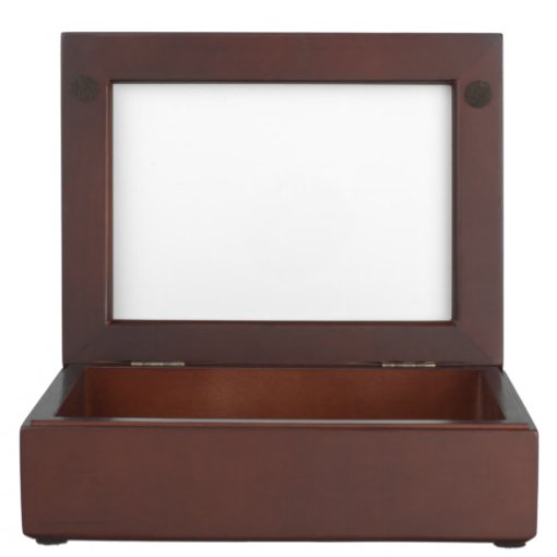 Delta Phi Epsilon White and Purple Letters Memory Box | Zazzle