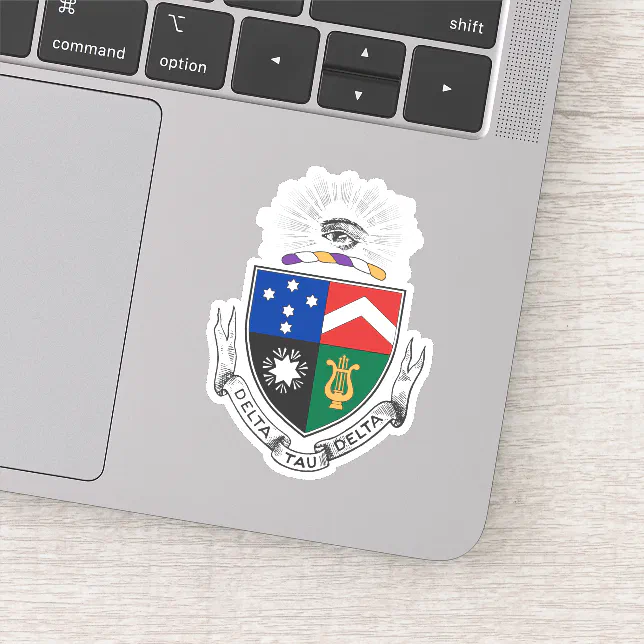 Delta Tau Delta Coat of Arms Sticker | Zazzle