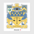 Delta Upsilon Fraternity Blue & Gold Coat of Arms Sticker | Zazzle