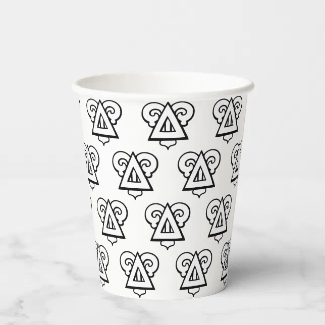 Delta Upsilon Fraternity Iconic Triangle Logo Paper Cups | Zazzle