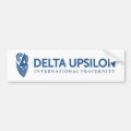 Delta Upsilon International Fraternity Logo Bumper Sticker | Zazzle
