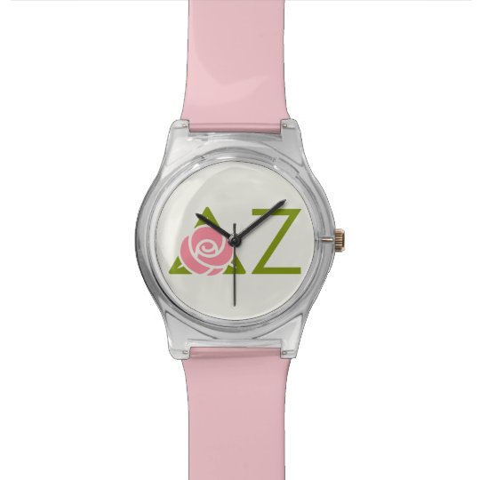 Delta Zeta Rose Icon Wristwatch | Zazzle.com