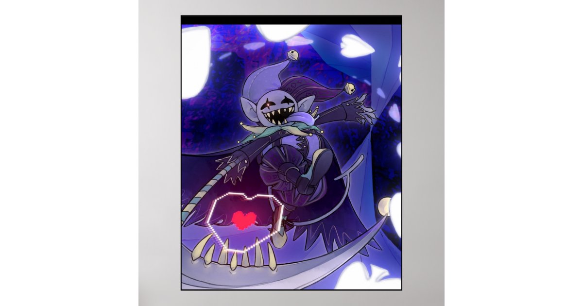 Deltarune - Jevil Graphic Poster | Zazzle