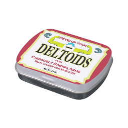 "Deltoids" - Man Candy for Muscles Candy Tin | Zazzle