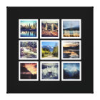Deluxe 9 Photograph Grid Collage Canvas Print | Zazzle