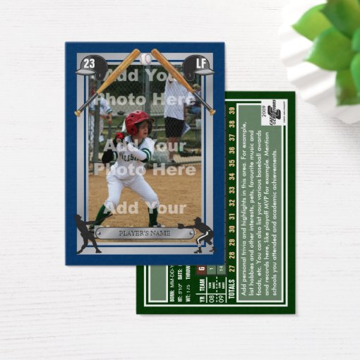 Deluxe Custom Baseball Card | Zazzle