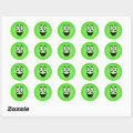 Deluxe Silly Smiley faces Classic Round Sticker | Zazzle