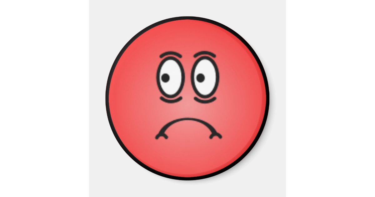 Deluxe Silly Smiley faces Magnet | Zazzle