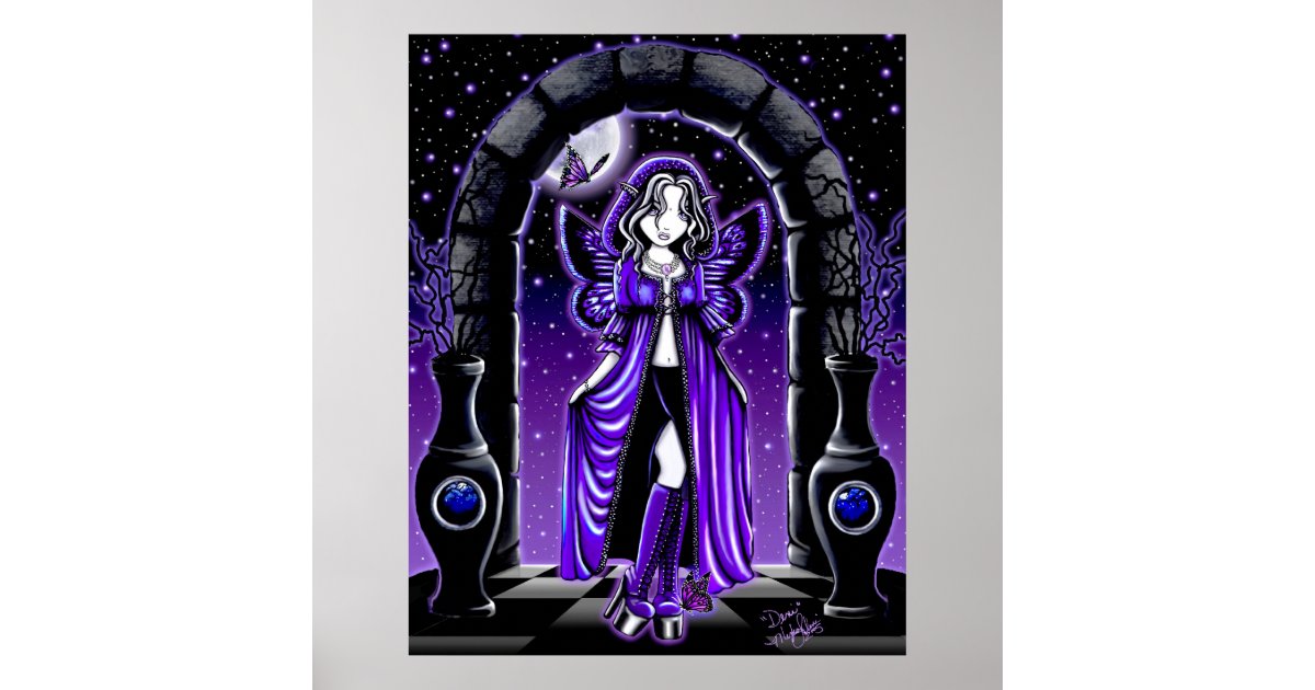 Demi Twilight Moon Butterfly Fairy Poster | Zazzle