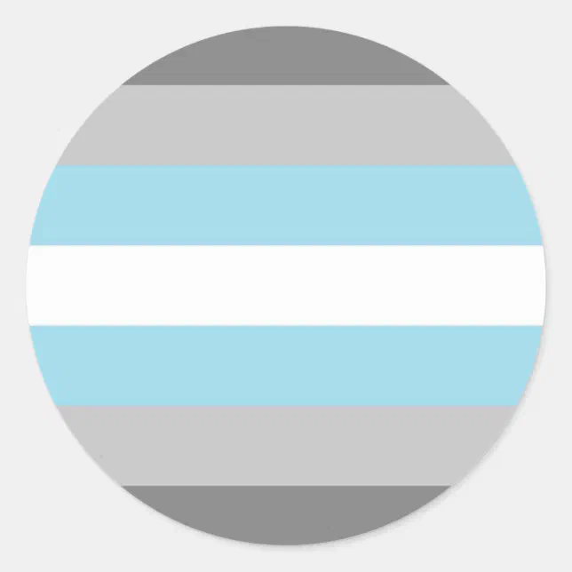 DemiBoy flag Classic Round Sticker | Zazzle