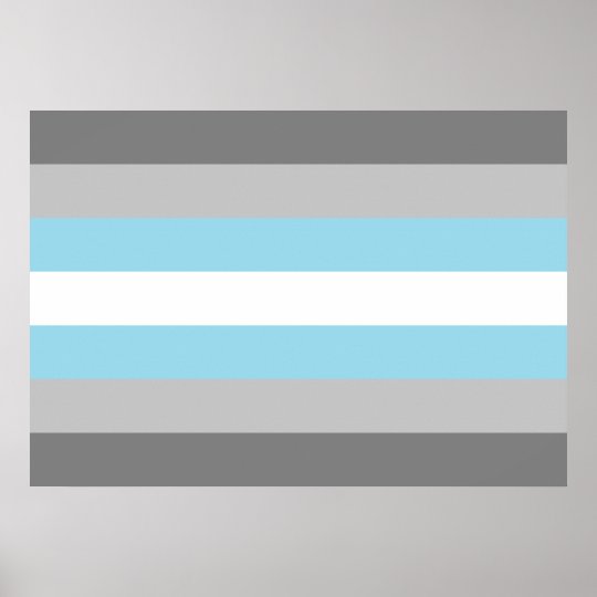 Demiboy Pride Flag Poster | Zazzle.com