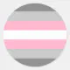 Demigirl Pride Flag Classic Round Sticker | Zazzle