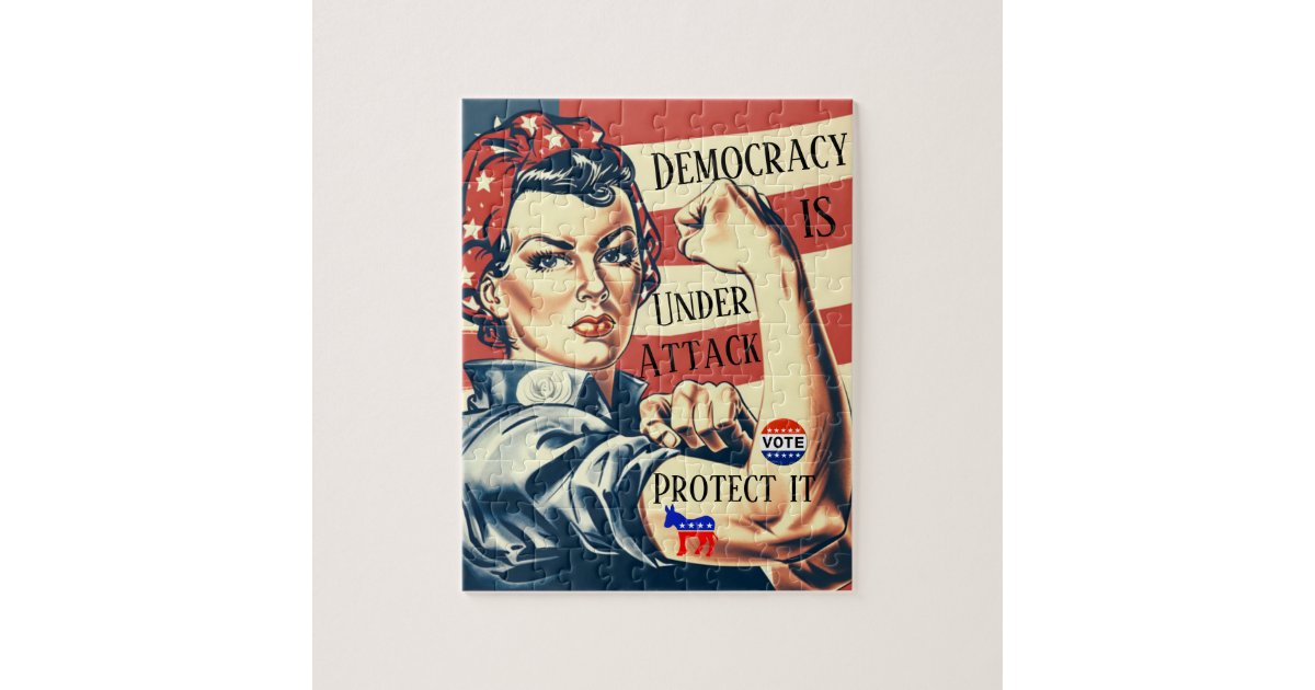 Democracy/ Protect It Jigsaw Puzzle | Zazzle