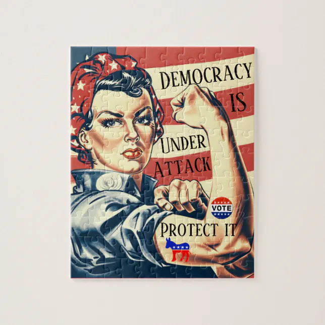 Democracy/ Protect It Jigsaw Puzzle | Zazzle