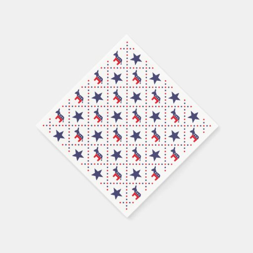 Democrat Diamond Pattern Paper Napkins | Zazzle
