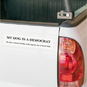 Democrat Dog Bumper Sticker | Zazzle