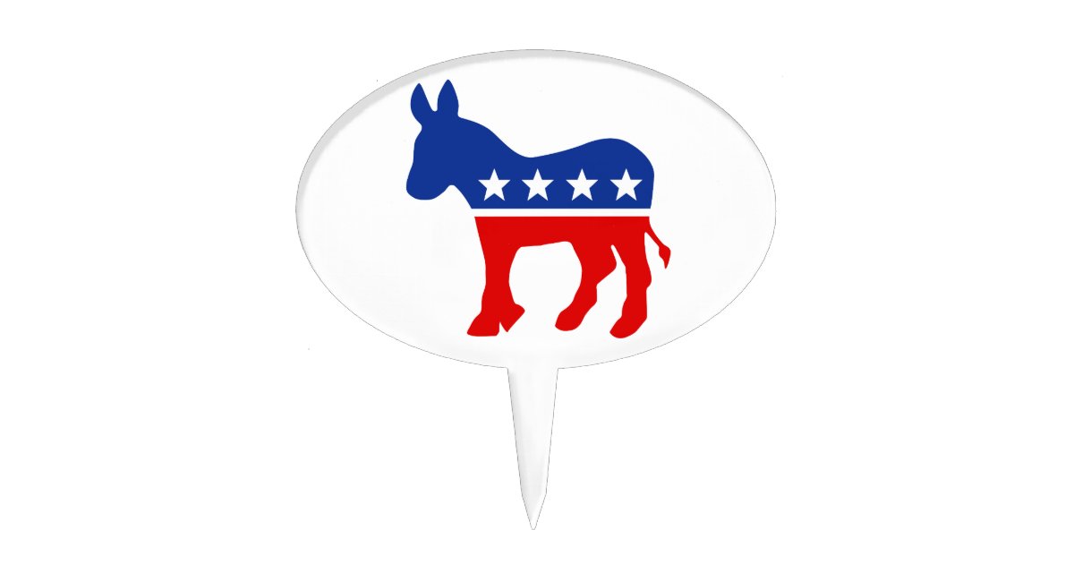 Democrat Donkey Cake Pick | Zazzle