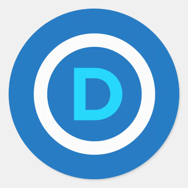 Democrat Logo Stickers | Zazzle