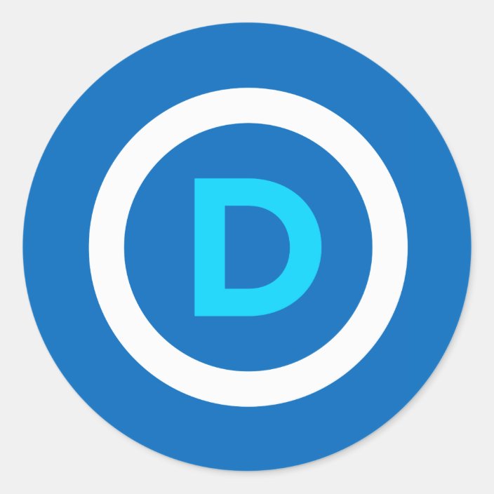 Democrat Logo Stickers | Zazzle.com