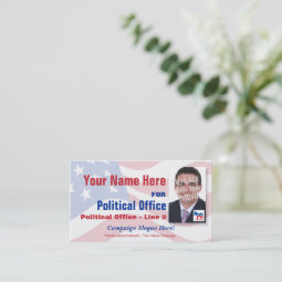 Democrat Political Election Campaign Business Card | Zazzle