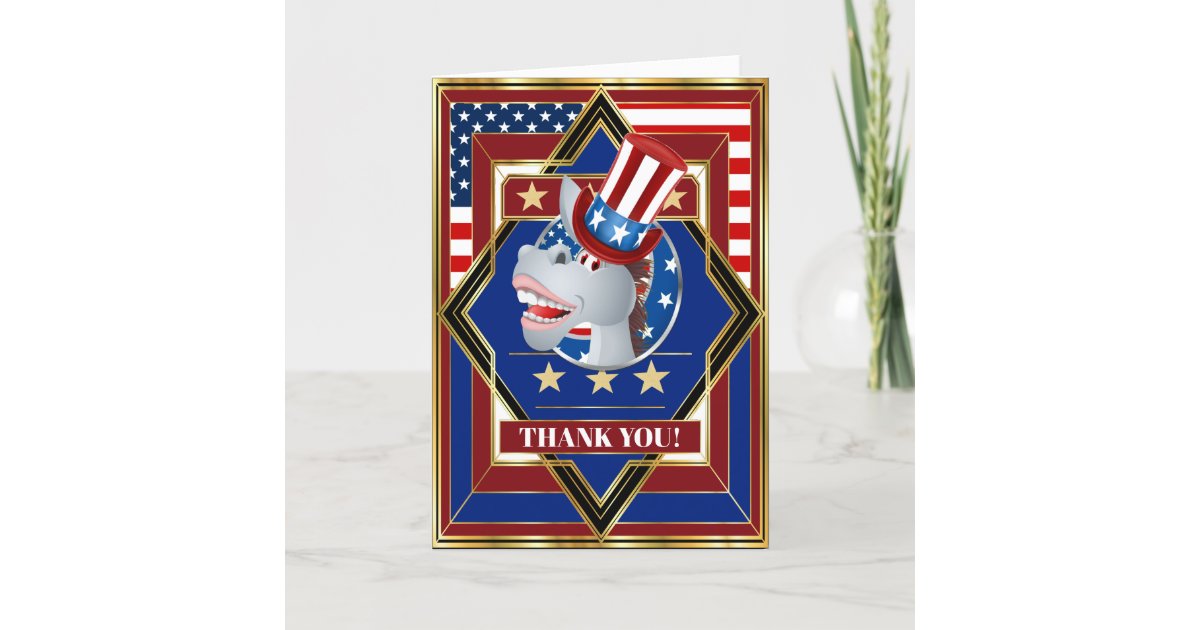 Democrat Political Greeting Card | Zazzle