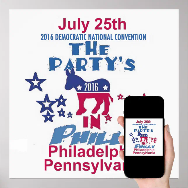 Democratic Convention Poster | Zazzle