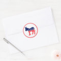 Democratic Donkey Classic Round Sticker | Zazzle
