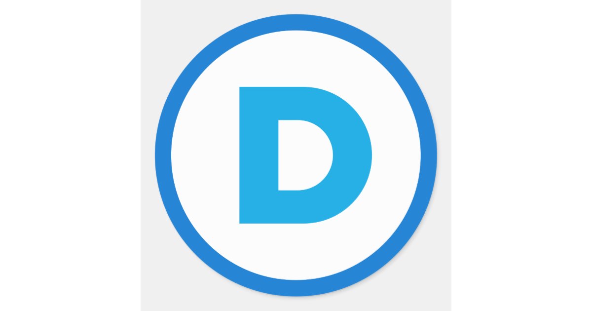 Democratic logo Sticker | Zazzle