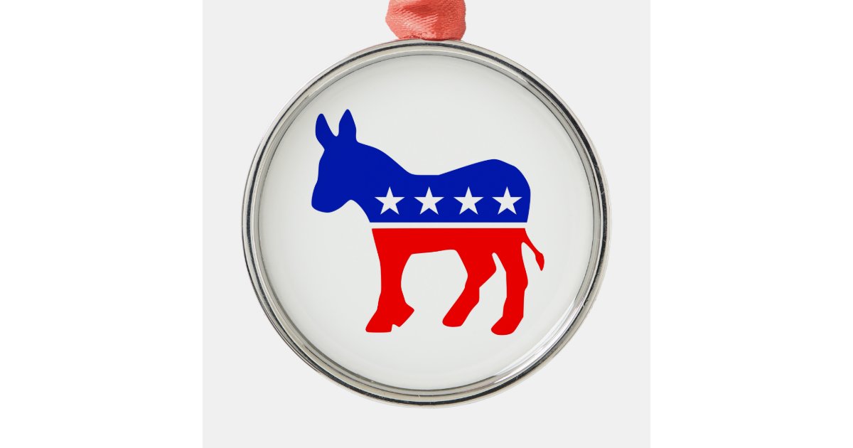 Democratic Party Political Emblem (Donkey) Metal Ornament | Zazzle