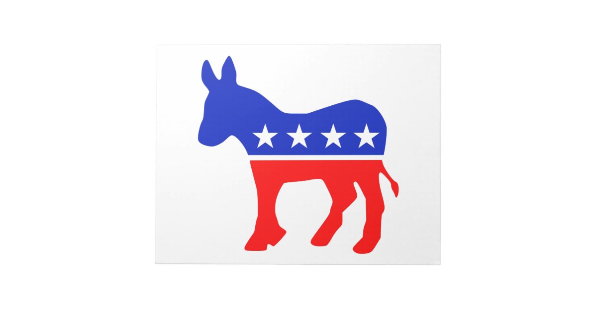 Democratic Party Political Emblem (Donkey) Notepad | Zazzle