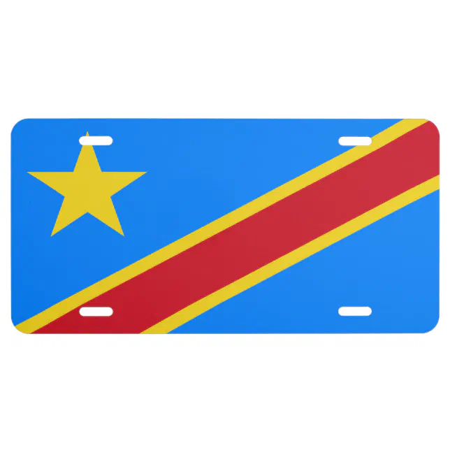 Democratic Republic of the Congo License Plate | Zazzle