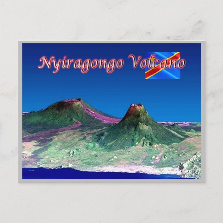 Democratic Republic of the Congo - Nyiragongo - Postcard | Zazzle