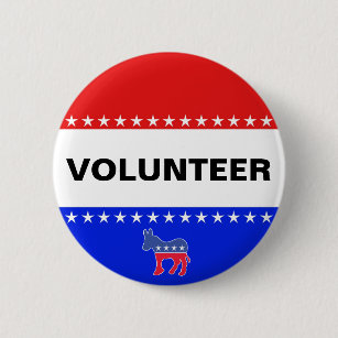 Volunteer Buttons & Pins - Decorative Button Pins | Zazzle