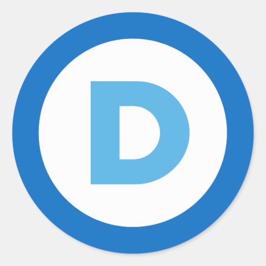 Democrats Classic Round Sticker | Zazzle.com
