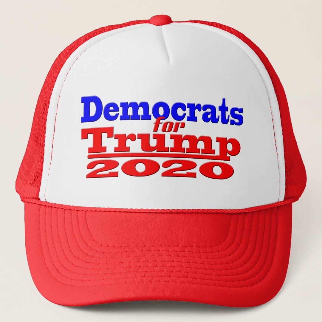 DEMOCRATS FOR TRUMP 2020 MAGA GEAR TRUCKER HAT | Zazzle
