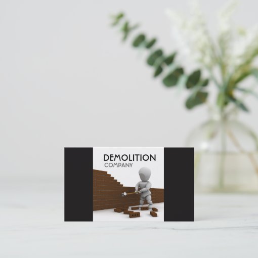 Demolition Business Card | Zazzle