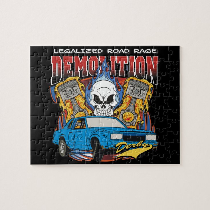 Demolition Derby Jigsaw Puzzle | Zazzle