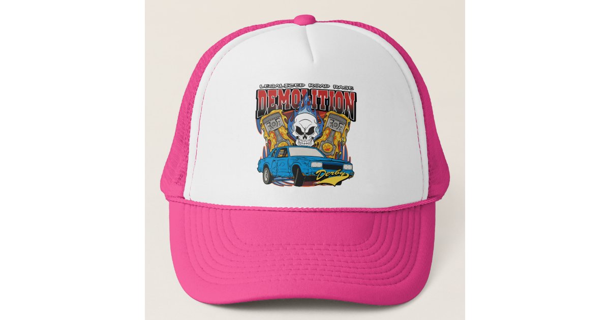 Demolition Derby Trucker Hat | Zazzle