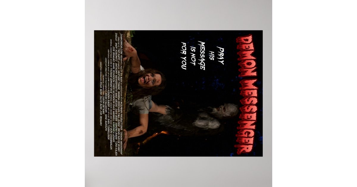 Demon Messenger Movie Poster | Zazzle