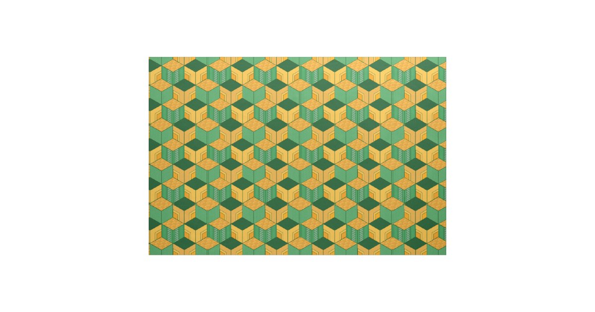 Demon Slayer Giyu Tomioka Variant Print Fabric | Zazzle