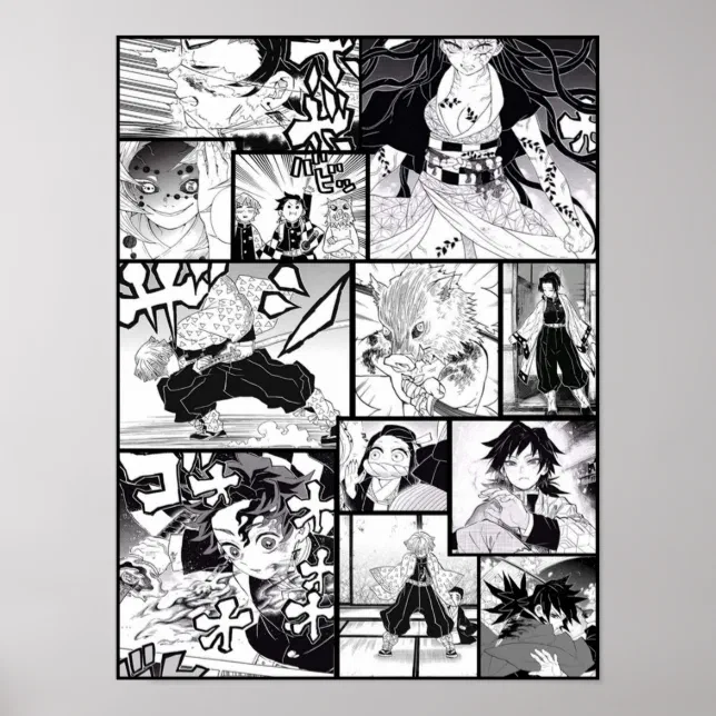 Demon Slayer Manga Panel Poster | Zazzle