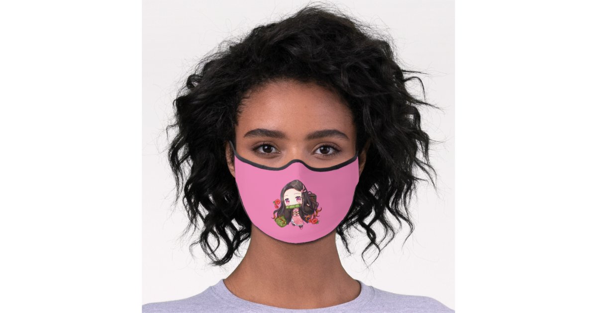 Demon Slayer Nezuko Face Mask | Zazzle