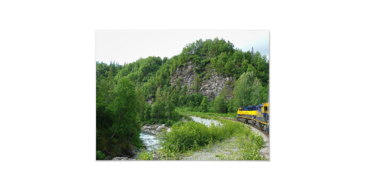 Denali Express Alaska Train Vacation Photography Photo Print | Zazzle