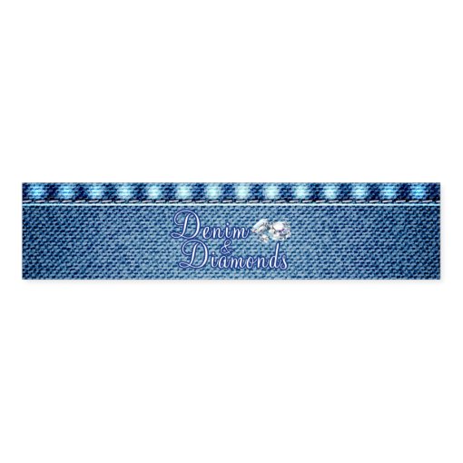 Denim and Diamonds Party Napkin Wrappers | Zazzle